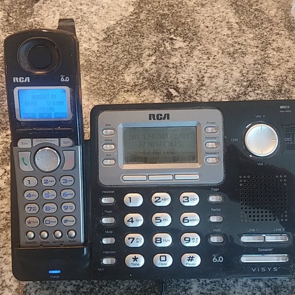 RCA | Other | Rca 2 Lines Handset Cordless Expandable Phone System ...
